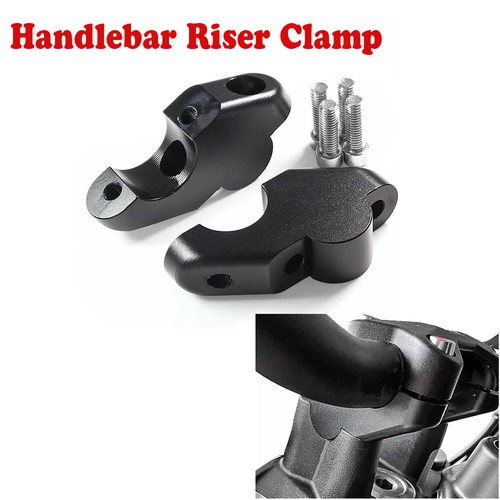 Handlebar Riser Bar Mount Clamp Extend Adapter For Aprilia Tuono 660 ...