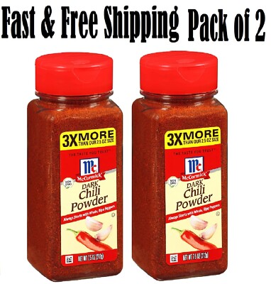 McCormick Dark Chili Powder, 7.5 oz -2pk | eBay