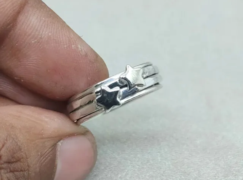 Handmade Solid 925 Sterling Silver Heavy Pure Ring For Women Gift For ...