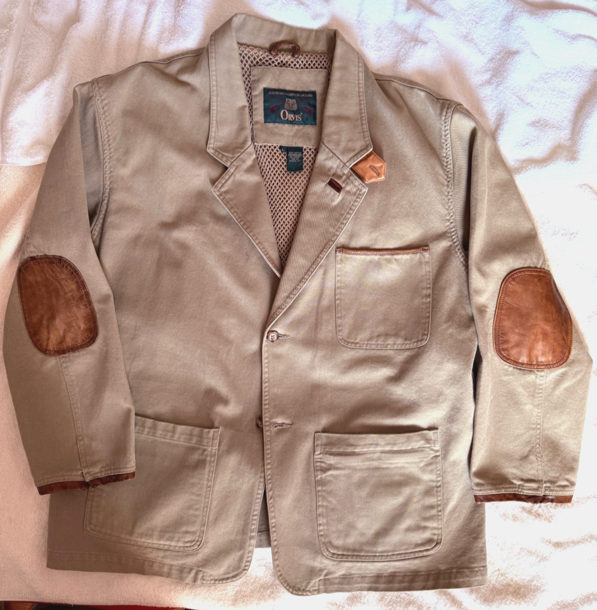 Orvis Zambezi Twill Safari Jacket, Mens L Large. Hunting Travel Blazer ...