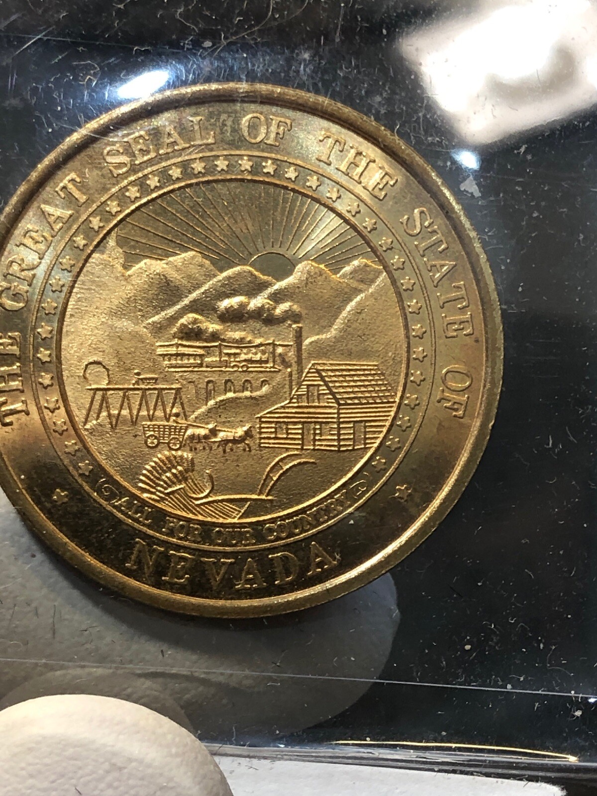 Great Seal Of The State Nevada Signed Engraved Mike O'Callaghan ...