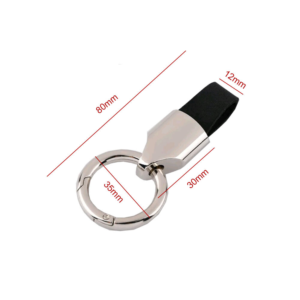 Black Metal Key Holder Buckle Auto Car Keychain Key Ring Keyring ...