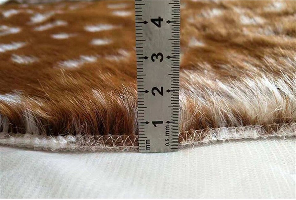 Faux Deer Rug Faux Rug Animal Fur Skin Carpets Hide Area Rugs 41in×35in ...