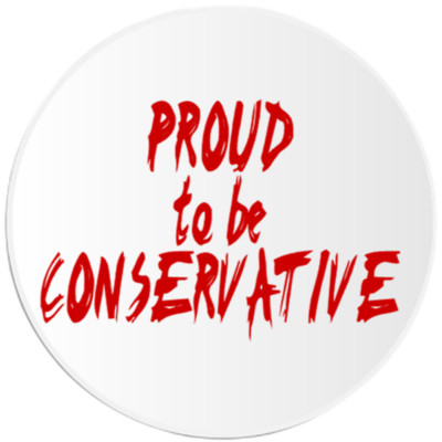 Proud To Be Conservative - 100 Pack Circle Stickers 3 Inch - Republican ...
