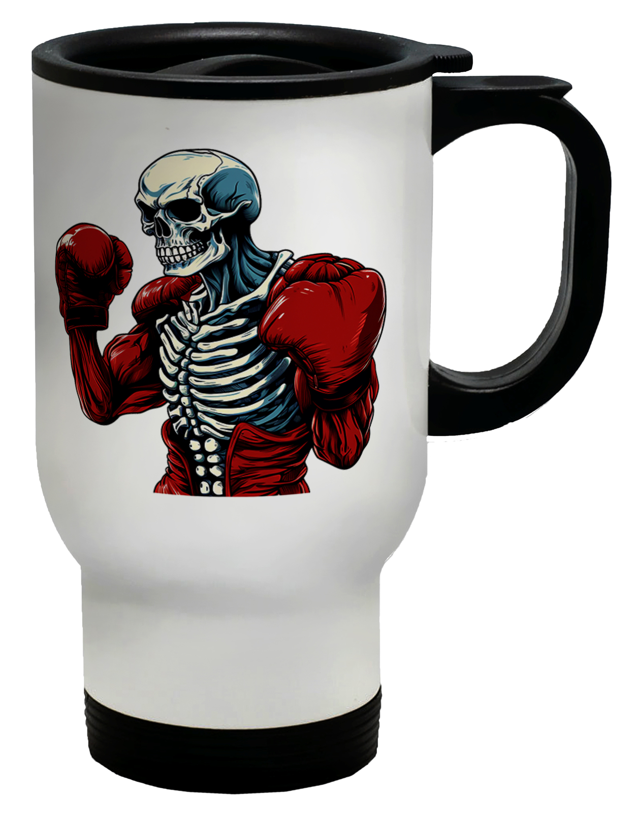 Skeleton Boxer Travel Mug Gothic Boxing Champion Gloves Cup Gift | eBay UK