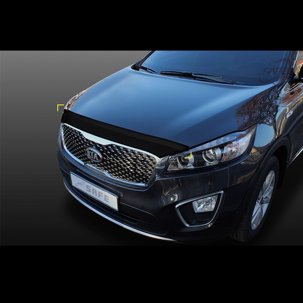 Bonnet guard Acylic Front protector Black for Kia All new Sorento 2016 ...