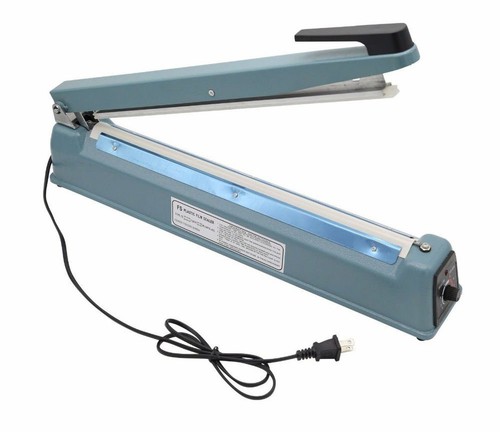 12" Metal Heat Sealing Hand Impulse Machine Poly Free Element Plastic ...