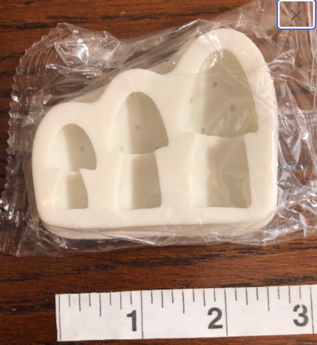 mushrooms silicone mold food safe fondant chocolate clay resin FAST ...