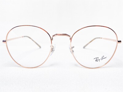 NEW Ray Ban RB3582V 2943 Unisex Copper Round Designer Eyeglasses Frames ...
