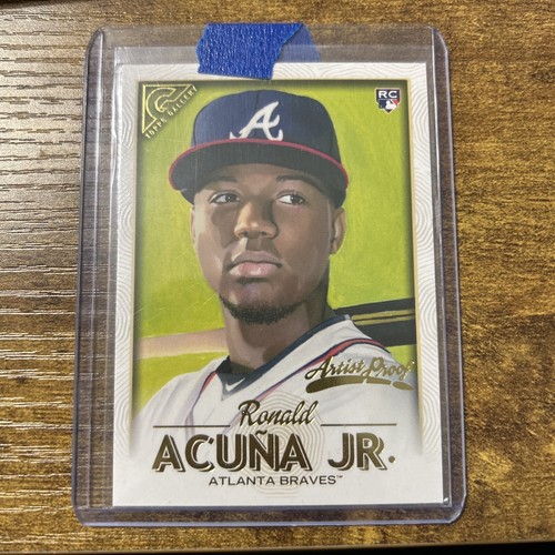 RONALD ACUNA JR. MINT BRAVES GOLD ROOKIE CARD #140 1ST RC SP 2018 TOPPS ...