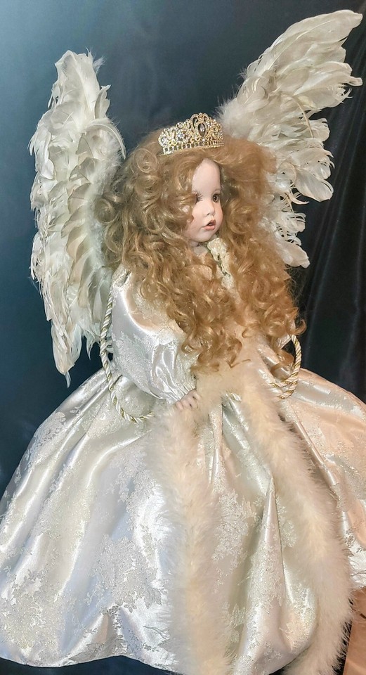 RARE. FALLON by Linda Rick/The Doll Maker. 24" ANGEL Porcelain Doll ...