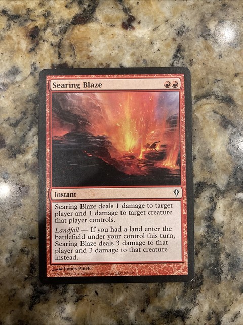 MTG Searing Blaze Worldwake 90/145 Regular Common for sale online | eBay