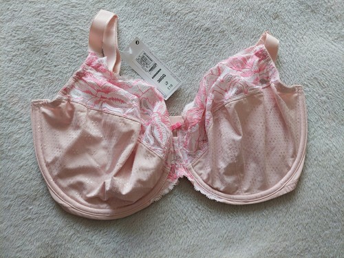 Marks And Spencer Full Cup Pink Underwired Non Padded Lace Trim Bra ...