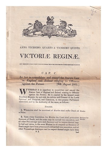 George Edward Eyre Und William Spottiswoode [Verleger] Anno Vicesimo ...