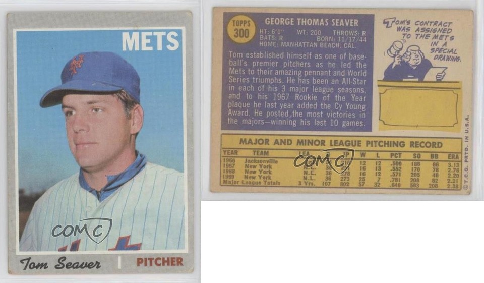 1970 Topps Tom Seaver #300 HOF | eBay