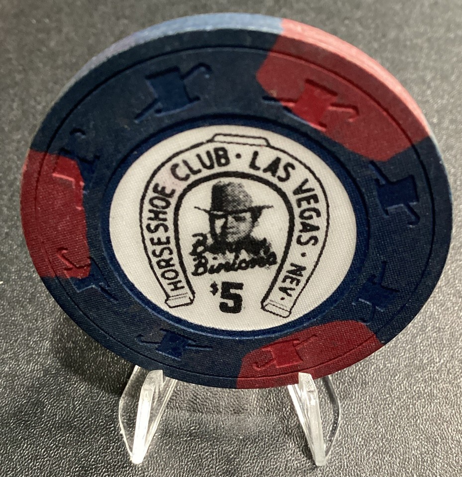 Horseshoe Club $5 Casino Chip- Bunion Pic In Horseshoe- Las Vegas | eBay