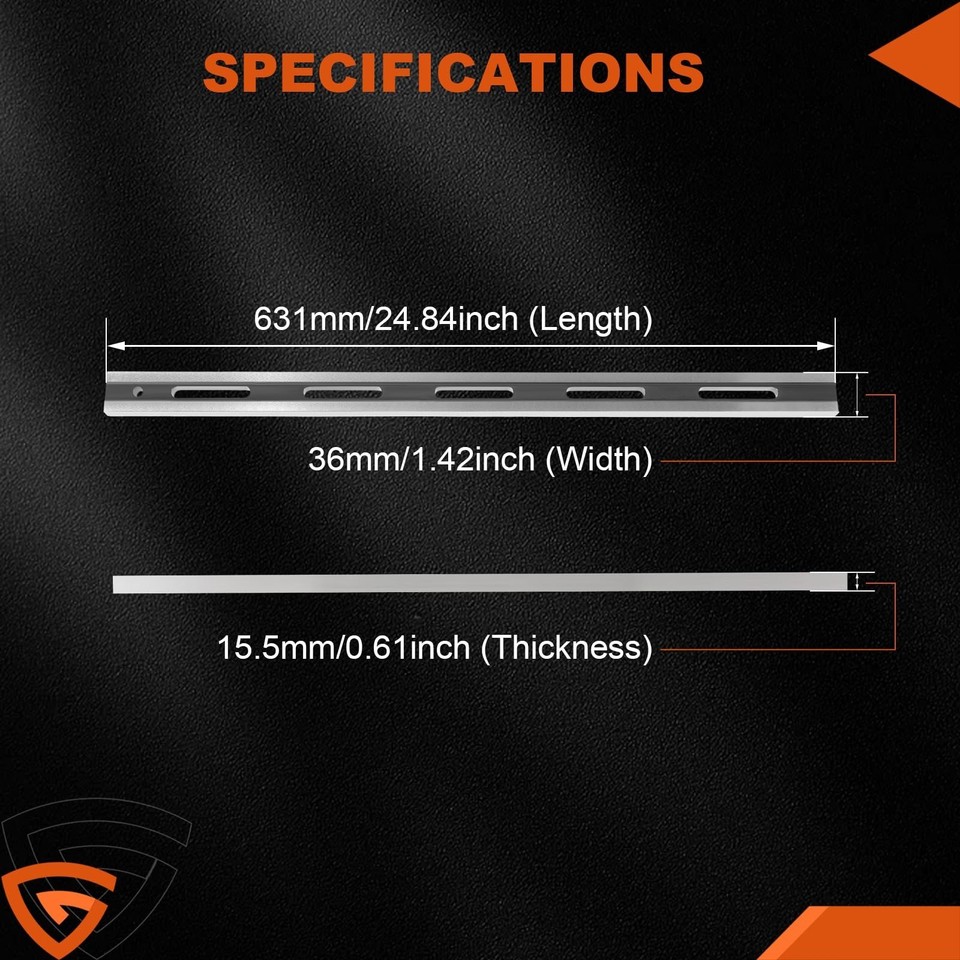 24 Inch Machinist Straight Edge Tool, Precision Steel Cylinder Head ...