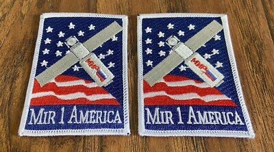 Mir 1 America Souvenir Space NASA Exploration Patch Lot of 2 | eBay