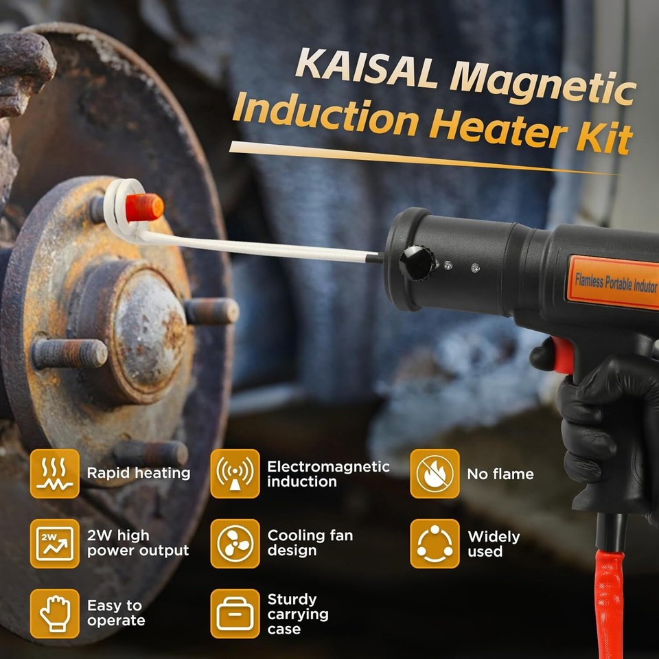 1500W Magnetic Induction Heater Ductor Flameless Induction Heater Kit ...