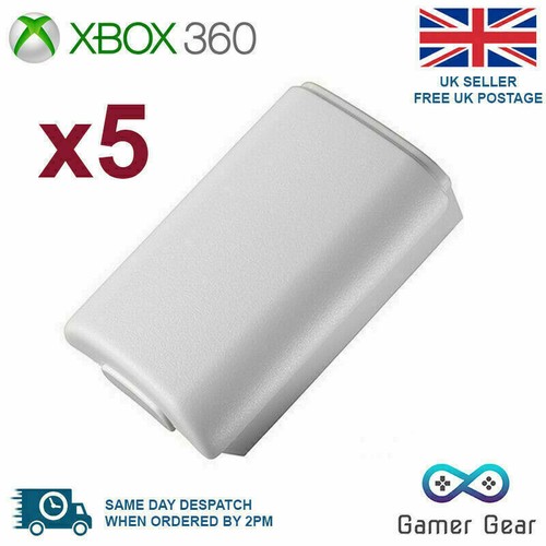 Xbox 360 Controller Battery Back Cover Case Shell - White 5 pack | eBay UK