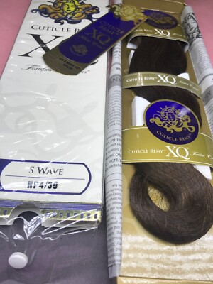 XQ CUTICLE REMY YAKY 100% HUMAN HAIR WEAVE_S_Wave_12"_#NP4/30 | eBay