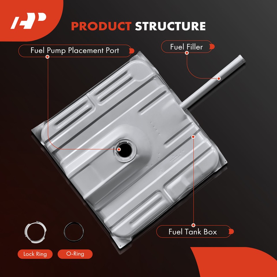 A-Premium 26 Gallons Fuel Tank w/Lock Ring for Oldsmobile 98 73-74 26 ...