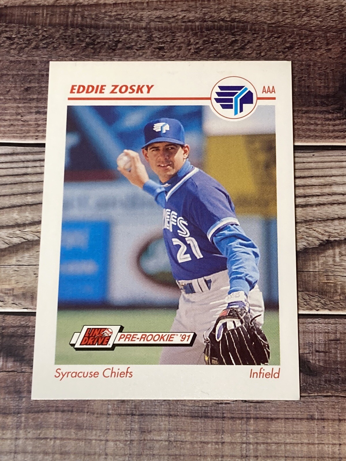 1991 Line Drive AAA Eddie Zosky #523 Syracuse Chiefs | eBay