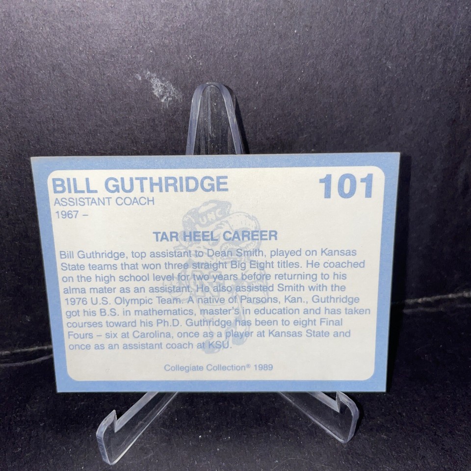 1989 Collegiate Collection/Coca-Cola North Carolina's Finest Bill ...