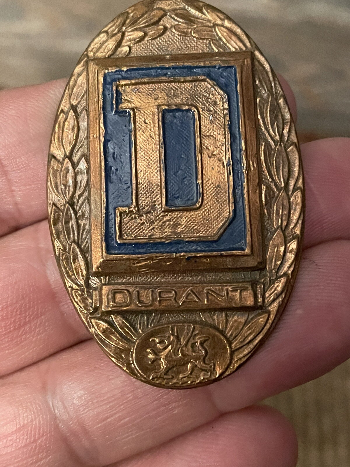 Vintage Durant Enamel Emblem Radiator Badge Ornament | eBay