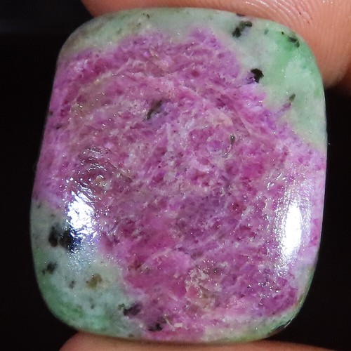 Natural RUBY ZOISITE Cushion Cabochon Loose Gemstone 52.05 CT 23x27x6 ...