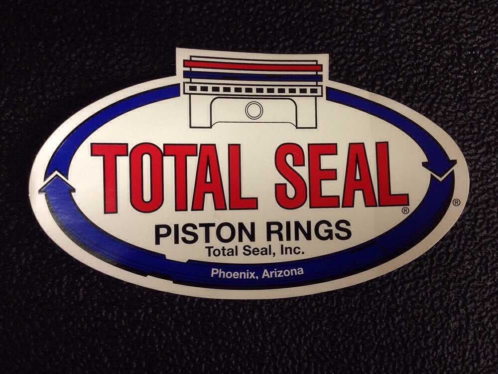 Total Seal Piston Rings Contigency Decal Sticker NHRA IHRA IMCA 7.25" X ...