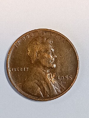 1955 D Wheat Penny , Letter L on rim error Strike Thru On Reverse,Die ...