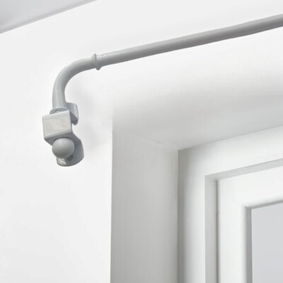 Curtain Drapery Arm White 60-110cm Adjustable Swing Arm | eBay