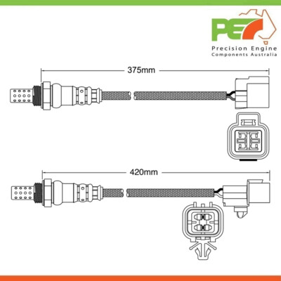 2x New * OEM * Pre-Cat & Post-Cat Oxygen Sensors For Hyundai Getz 1.4L ...