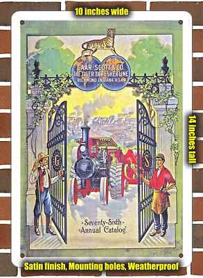 Metal Sign - 1925 Gaar-Scott Tiger Threshers- 10x14 inches | eBay