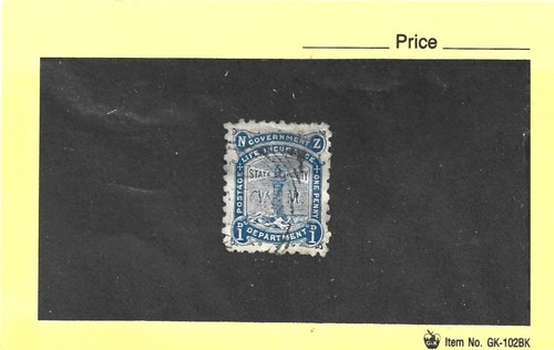 New Zealand 1891 Life Insurance 1d Blue with VR Single Used | eBay