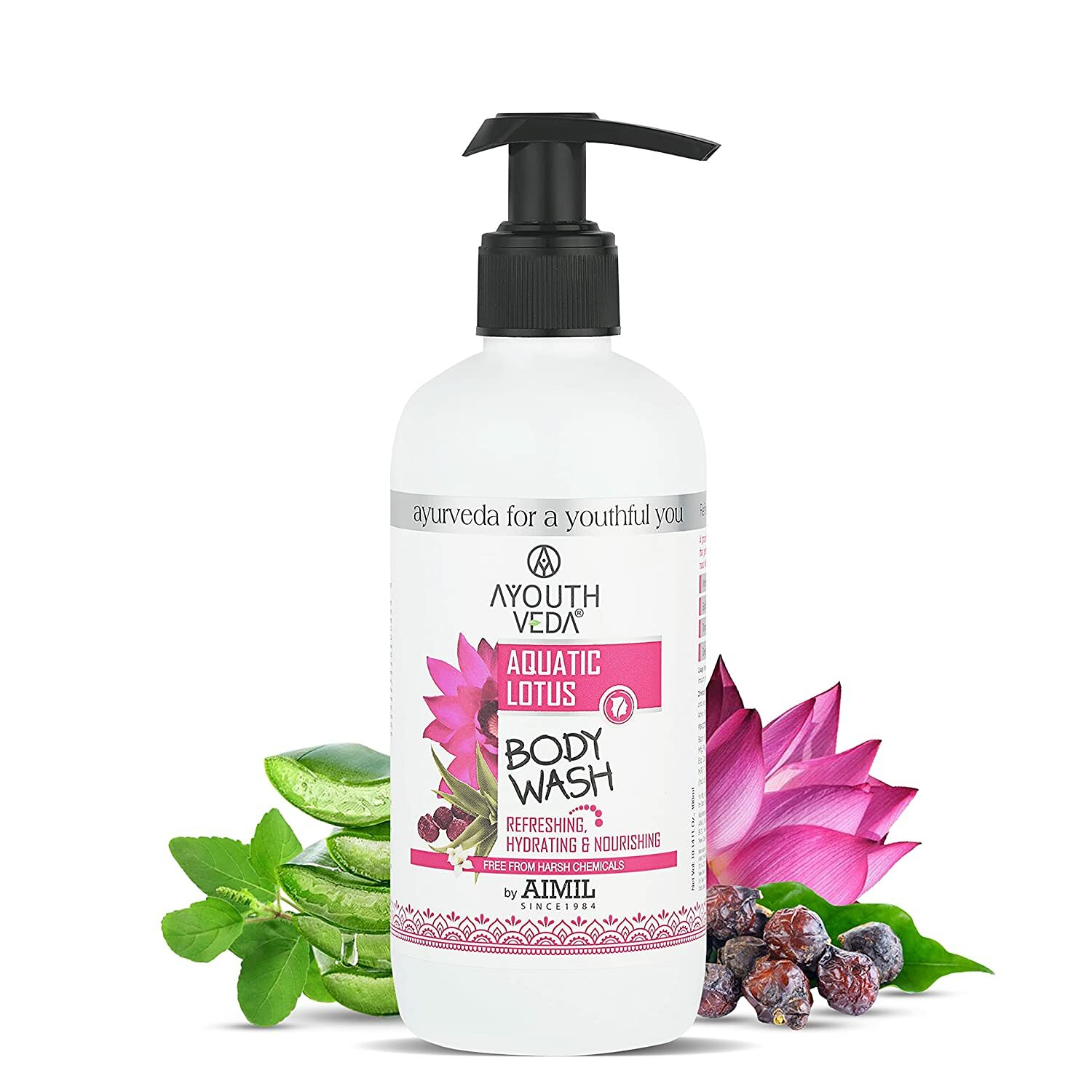 AYOUTHVEDA Aquatic Lotus Body Wash, Gently Purifies Skin 300ml_ | eBay