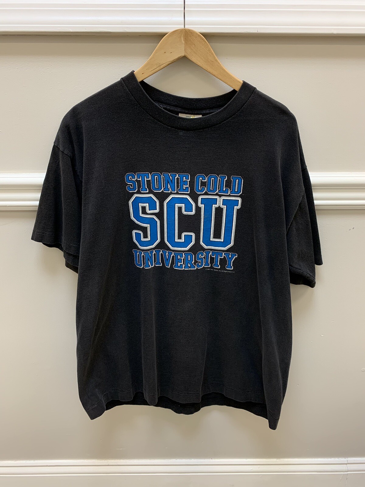 Vintage 1998 Official WWF Stone Cold SCU University T… - Gem