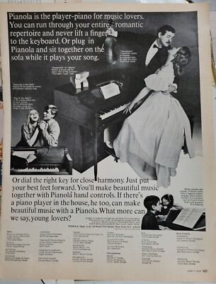 1967 Pianola Player Piano For Music Lovers vintage Musical instrument ...