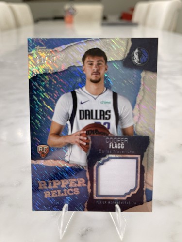 COOPER FLAGG /99 PATCH JERSEY RIPPER RELICS SURGE HOLO FOIL 2025-26 ...