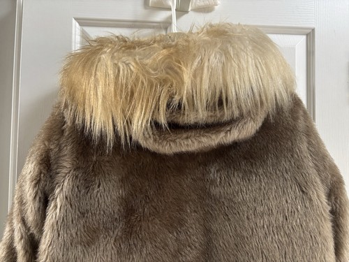 STEARNS HANSA BRANTA GOOSE DOWN PARKA COAT FAUX FUR TAN VINTAGE SMALL ...