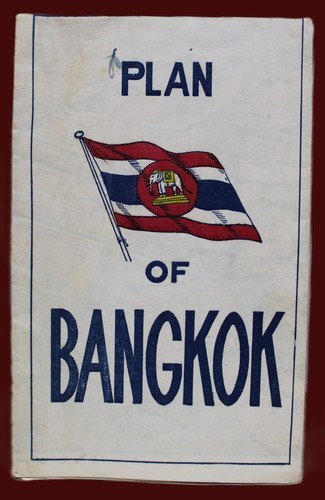 CITY STREET MAP PLAN OF BANGKOK THAILAND 1952 VINTAGE ASIA TRAVEL | eBay