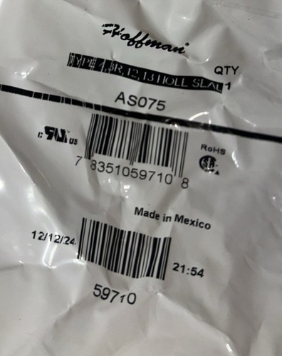 Bag Of 10 New Nvent Hoffman AS075 59710 3/4" Hole Plug Seal 59710 Type ...