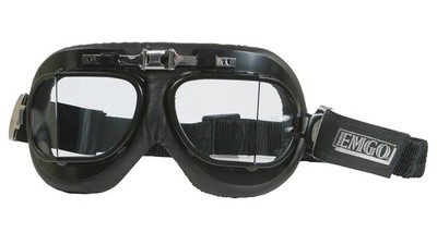 Emgo Classic Split Lens Red Baron Goggle Black | eBay