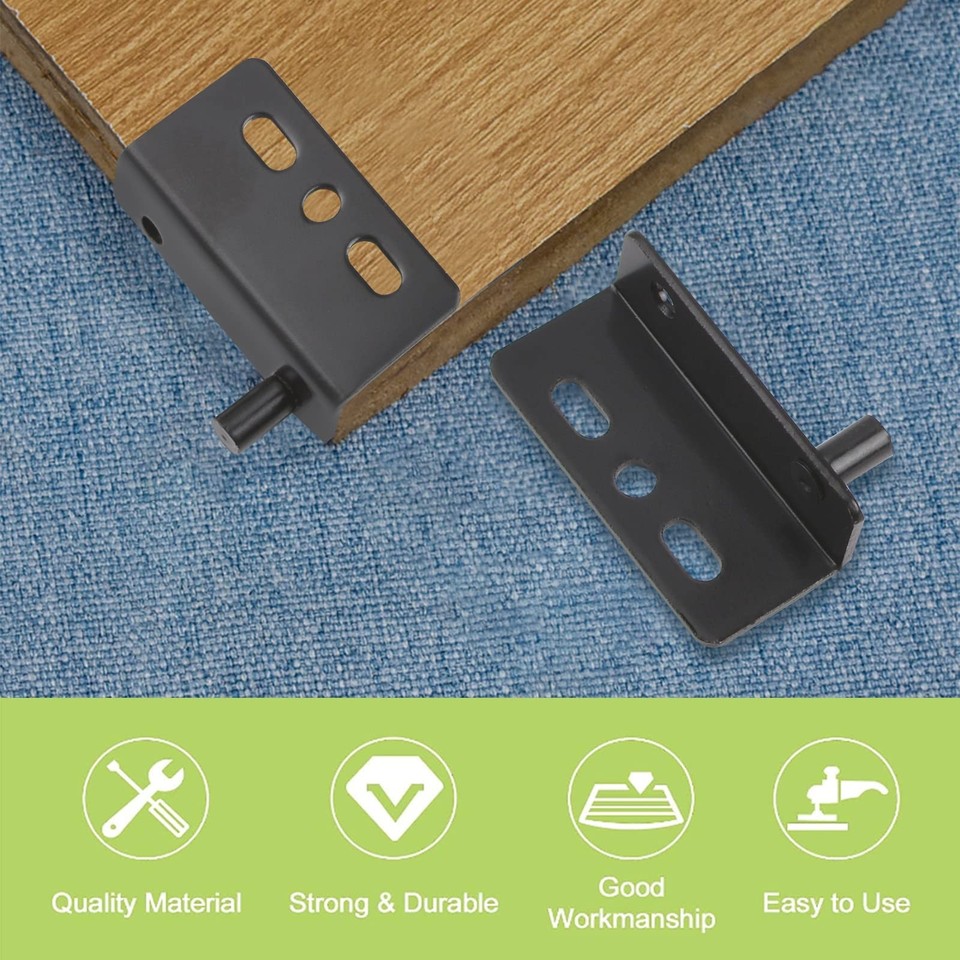 Iron Pivot Hinge, 4 Sets Concealed Shaft Cabinet Door Pivot Hinges ...