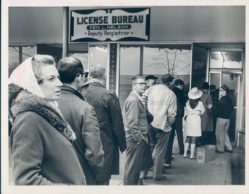1969 License Bureau Ken L Nelson Deputy Registrar Clayton Knipper 7X9 ...