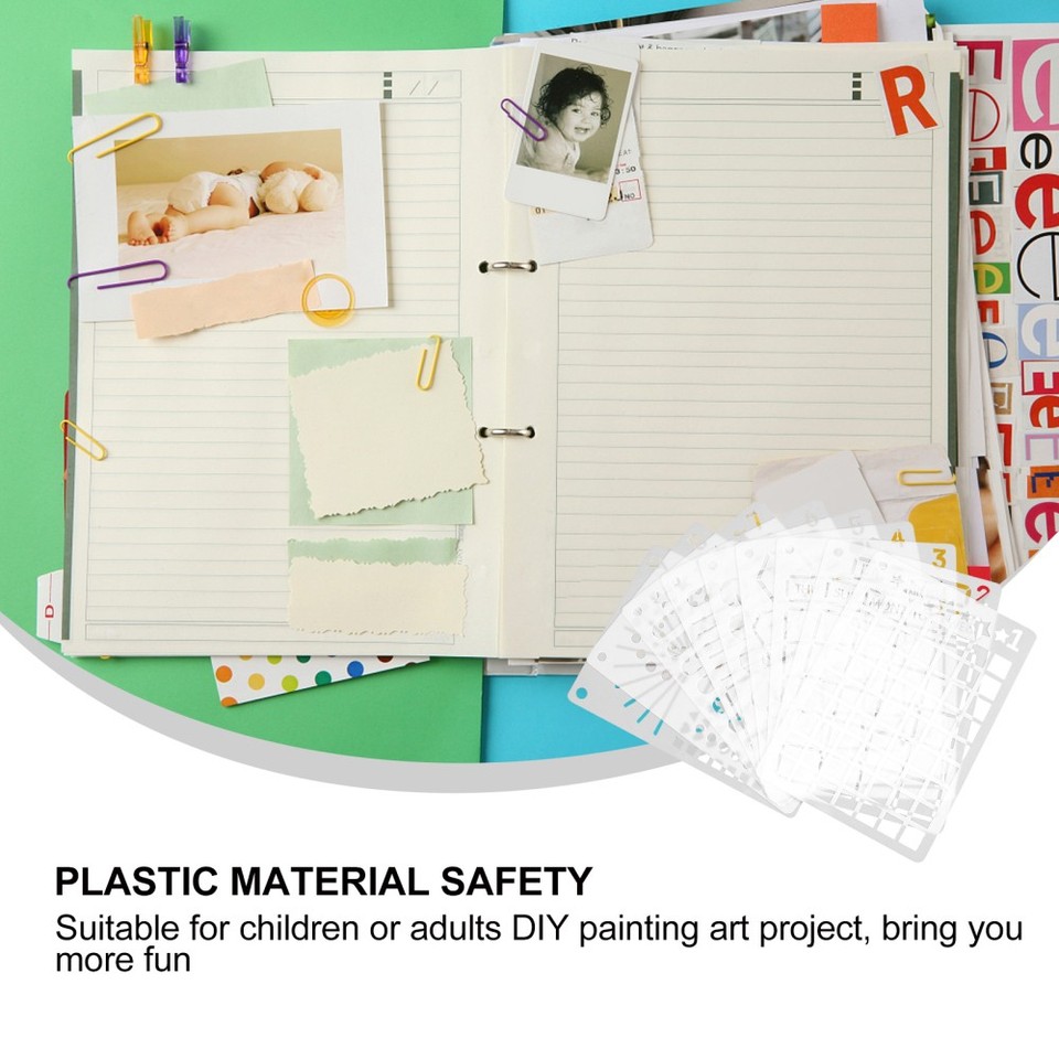 24 Pcs Crafting Stencils Painting Templates for Crafts Journal ...