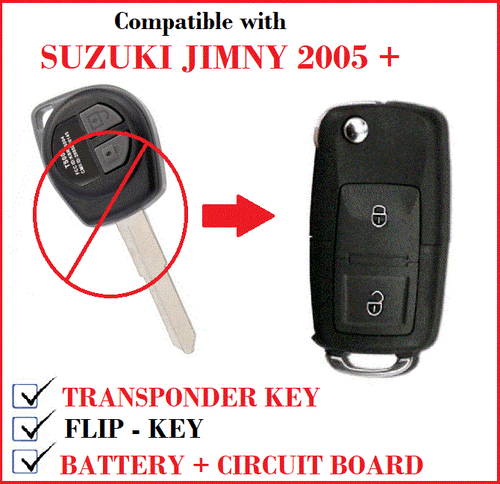 Compatible with Suzuki Jimny CAR KEY Remote Control FLIP KEY ...