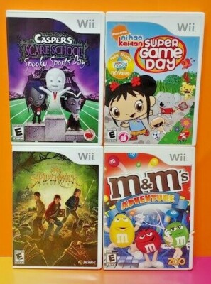 Nintendo Wii Wii U Game Lot Casper Nihao Kai-Lan M&M's Adventure ...