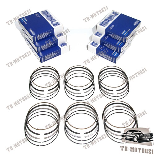 6x Piston Rings Set Mahle For Porsche 911 Carrera S Turbo 3.8 991 997 ...